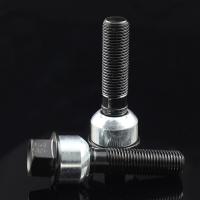 China Grade 12.9 Extended Lug Nuts 35mm Black Finish Shank for Porsche Wheel Spacers for sale
