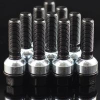 China Grade 12.9 Extended Lug Nuts 35mm Black Finish Shank for Porsche Wheel Spacers for sale