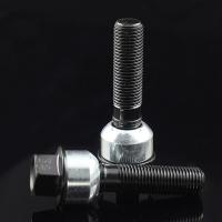 China OEM 35mm 12.9 Grade Porsche Extended Lug Nuts Black Finish Shank Wheel Bolts for sale
