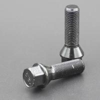 China M14x1.25 Cone Seat Extended Wheel Bolt 38mm Shank Grade 12.9 Black Dual Coating for BMW F G Chassis Mercedes for sale