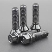China M14x1.25 Cone Seat Extended Wheel Bolt 44mm Grade 12.9 Dual Coating Black for BMW Mercedes for sale
