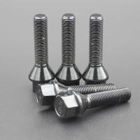China M12x1.5 44mm Cone Seat Extended Wheel Bolt Grade 12.9 Dual Coating Black for BMW E Chassis for sale