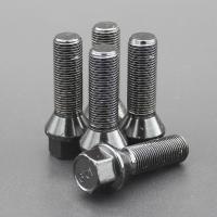 China M14x1.25 Cone Seat Extended Wheel Bolt 38mm Shank Grade 12.9 Black Dual Coating for BMW F G Chassis Mercedes for sale