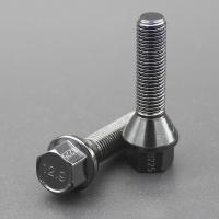 China M12x1.5 41mm Cone Seat Extended Wheel Bolt Grade 12.9 Dual Coating Black for BMW E Chassis for sale