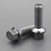 China M14x1.5 R14 Ball Seat Extended Lug Bolt 39mm Shank Grade 12.9 Dual Coating Black for Audi Mercedes for sale