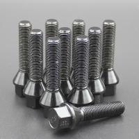 China M12x1.5 44mm Cone Seat Extended Wheel Bolt Grade 12.9 Dual Coating Black for BMW E Chassis for sale