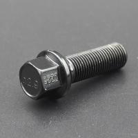 China M14x1.5 R14 Ball Seat Extended Lug Bolt 39mm Shank Grade 12.9 Dual Coating Black for Audi Mercedes for sale