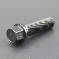 China M14x1.5 R14 Extended Lug Bolt Grade 12.9 47mm Shank Dual Coating Black for Audi Mercedes for sale