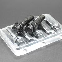 China M14x1.25 Cone Seat Extended Wheel Bolt 44mm Grade 12.9 Dual Coating Black for BMW Mercedes for sale