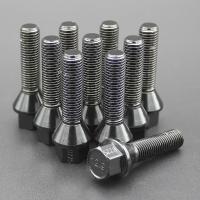 China M12x1.5 41mm Cone Seat Extended Wheel Bolt Grade 12.9 Dual Coating Black for BMW E Chassis for sale