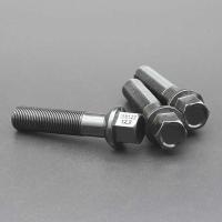 China 55mm R14 Ball Seat Extended Wheel Bolt M15x1.25 Grade 12.9 Black Coating for Mercedes for sale