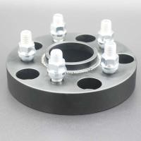 China Forged Hubcentric Wheel Adapters 40mm 5x130 to 5x112 Anodized Black Aluminum Billet for sale
