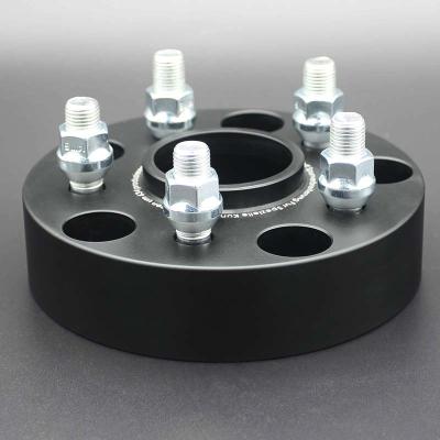China Forged Hubcentric Wheel Adapters 40mm 5x130 to 5x112 Anodized Black Aluminum Billet for sale