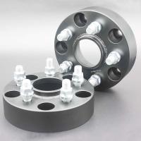 China Forged Hubcentric Wheel Adapters 40mm 5x130 to 5x112 Anodized Black Aluminum Billet for sale
