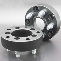 China Forged Hubcentric Wheel Adapters 40mm 5x130 to 5x112 Anodized Black Aluminum Billet for sale