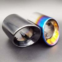 China Burned Color 98mm Angle Cut Slip On Exhaust Tips for BMW M3 M4 F80 F82 M2 Competition F87 S55 for sale