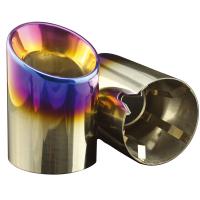 China Burned Color 98mm Angle Cut Slip On Exhaust Tips for BMW M3 M4 F80 F82 M2 Competition F87 S55 for sale