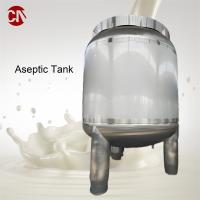China Customized Stainless Steel Aseptic Tank for 5ton 10ton 15ton 20ton Milk Making Line for sale