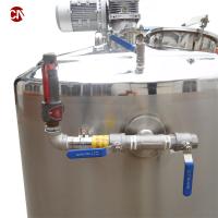 China Stainless Steel Carbonated Soft Drink Juice Milk Mixer Cooking Tank with Agitator for sale