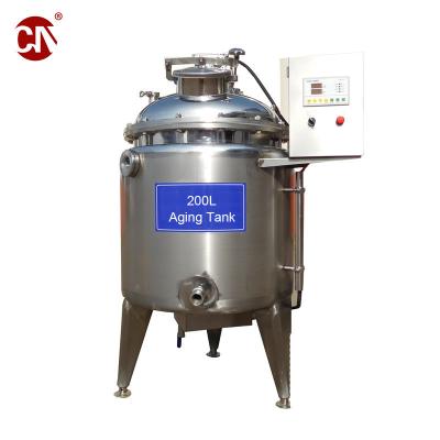 China Fully Stainless Steel 304 500L Electric Heating Ice Cream Aging Tanks for Customization for sale