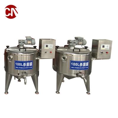 China Automatic 100L Milk Pasteurizer Machine with CE Certification Cooling and Homogenizer for sale