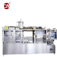 China Pneumatic Lifting Aseptic Gable Box Filling Machine for Milk Carton Packing Container for sale