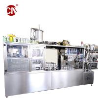 China Pneumatic Lifting Aseptic Gable Box Filling Machine for Milk Carton Packing Container for sale