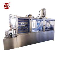 China Pneumatic Lifting Aseptic Gable Box Filling Machine for Milk Carton Packing Container for sale