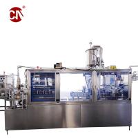China Pneumatic Lifting Aseptic Gable Box Filling Machine for Milk Carton Packing Container for sale