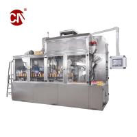 China Pneumatic Lifting Aseptic Gable Box Filling Machine for Milk Carton Packing Container for sale