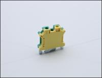 China 76A 800V 10.2mm Rail Terminal Blocks M4 Screw PA66 / UL94-V0 Brass for sale