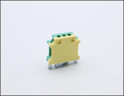 China 12.2mm Din Rail Type Terminal Block 76A / 800V M4 Screw PA66 / UL94-V0 for sale