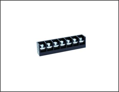 China 13.5mm Pitch PBT / UL94-V0 Brass Rail Terminal Block Distribution 40A / 600V M4 Screw for sale