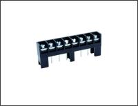 China 40A / 600V Brass Rail Terminal Blocks M4 Screw 13.5mm Pitch PBT / UL94-V0 for sale