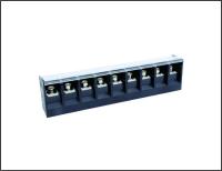 China 100A / 600V Brass Rail Distribution Terminal Blocks PBT / UL94-V0 M5 Screw 22.0mm Pitch for sale