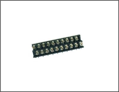 China 14A / 300V M3 Distribution Terminal Blocks 7.62mm Pitch PBT / UL94-V0 Brass for sale