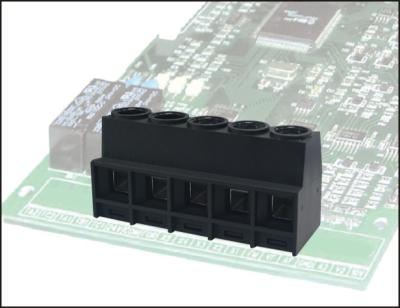 China 690V 10.16 Pitch PCB Terminal Blocks M4 Screw UL94-V0 PA66 Brass Copper Steel for sale