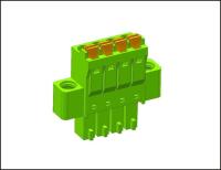 China 3.50mm Pitch PCB Pluggable Terminal Blocks 8A / 300V UL94-V0 / PA66  Brass / Copper / Steel for sale