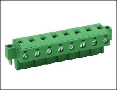 China M3 Screw PCB Connector Terminal Block UL94-V0 / PA66  Brass / Copper / Steel 12A /400V  7.62 Pitch for sale