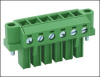 China PCB Pluggable Terminal Blocks UL94-V0 / PA66  Brass / Copper / Steel 20A / 600V 7.62mm Pitch M4 Screw for sale