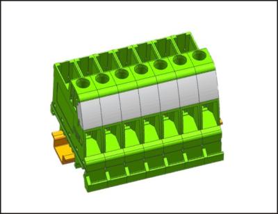 China 20A / 600V pCB pluggable terminal block connector 7.62 Pitch UL94-V0 / PA66  Brass / Copper / Steel for sale