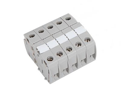 China 600V 100A 12.1mm Through Wall Terminal Block M5 Screw UL94-V0 PA66 / V0 for sale