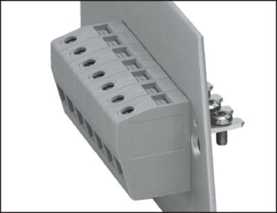 China 100A / 600V Through Wall Terminal Block 12.1mm Element Width M5 Screw UL94-V0 PA66 / V0 for sale