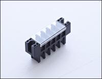 China 30A 600V Feedthrough Terminal Block 11.00mm Pitch M3.5 Screw UL94-V0 / PA66  Brass / Copper / Steel for sale