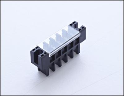 China 30A 600V Feedthrough Terminal Block 11.00mm Pitch M3.5 Screw UL94-V0 / PA66  Brass / Copper / Steel for sale