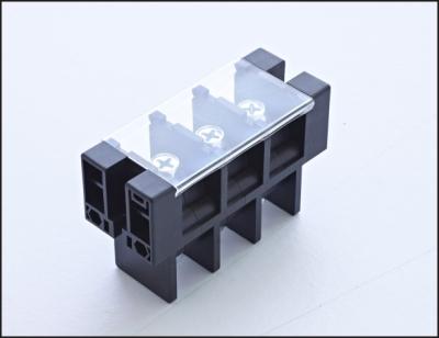 China 27.00mm Pitch Feedthrough Terminal Block 180A /600V M8 Screw UL94-V0 / PA66  Brass / Copper / Steel for sale