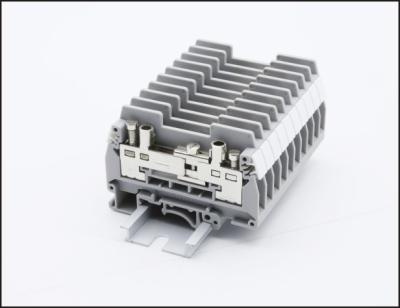 China 57A 800V Brass Screw Terminal Block M4 Steel Ni Plated Width 8.2mm PA66 PBT / UL94-V0 for sale