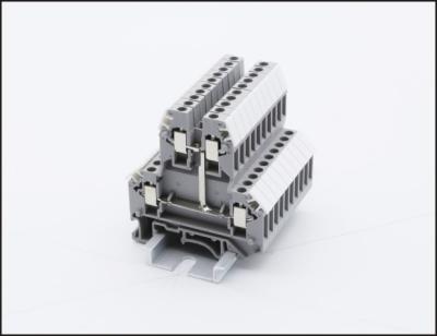 China 32A 800V M3 Screw Type Terminal Blocks Steel Ni Plated Width 5.2mm PA66 PBT / UL94-V0 Brass for sale