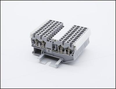 China Brass Terminal Screw Block 24A  800V Steel Ni Plated  Width 5.2mm PA66 PBT / UL94-V0 for sale