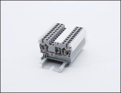 China 41A 800V Brass Screw Terminal Block Steel Ni Plated  Width 8.2mm PA66 PBT / UL94-V0 for sale